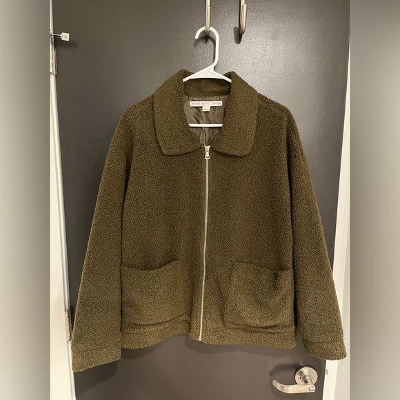 HYFVE | Jackets & Coats | Green Sherpa Jacket | Poshmark